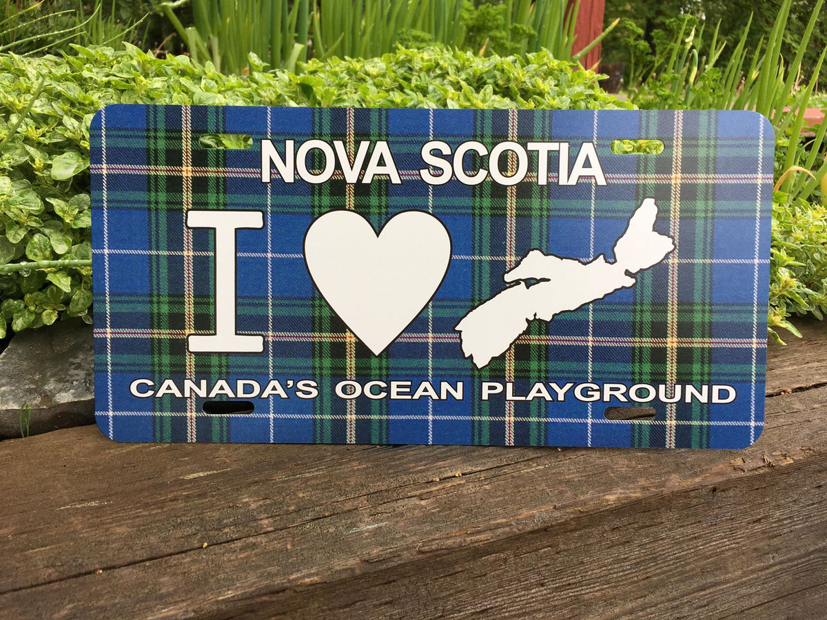 License Plate - I Love Nova Scotia – Blue Crab Creative Design